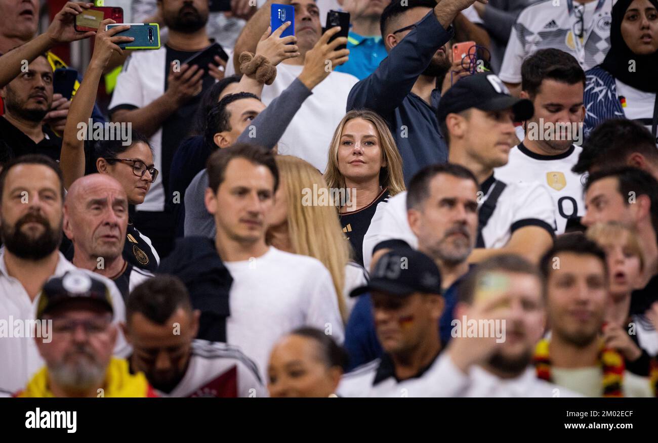 Doha, Qatar. 1st Dec, 2022. Daniela ter Stegen Frau von Torwart Marc ...