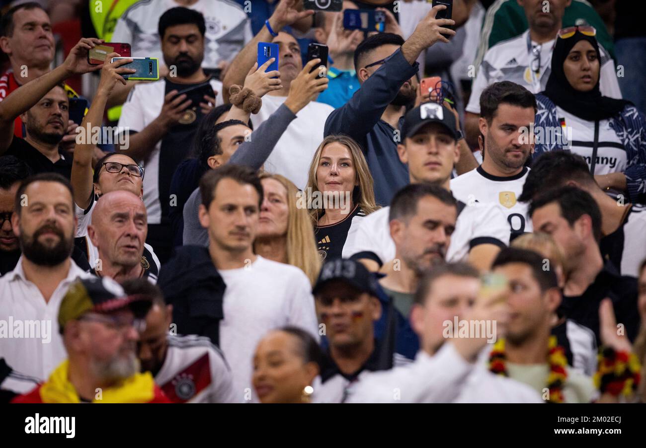 Doha, Qatar. 1st Dec, 2022. Daniela ter Stegen Frau von Torwart Marc ...