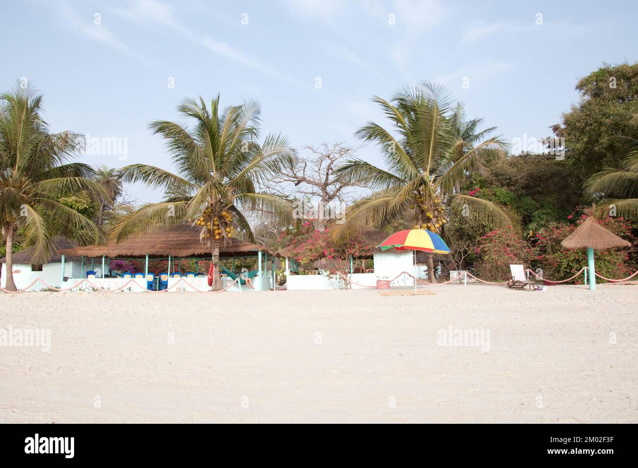 Beach, Chez Claude Resort, Island of Joao Viera, Guinea Bissau Stock ...