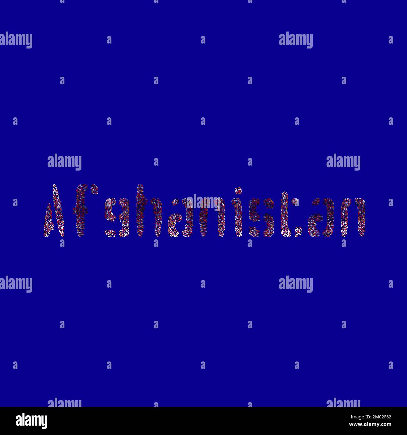 Afghanistan Map Silhouette Pixelated generative pattern illustration ...