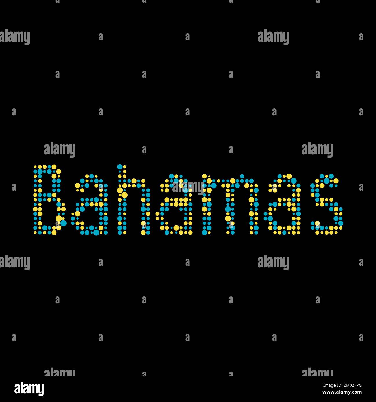 Bahamas Map Silhouette Pixelated generative pattern illustration Stock ...