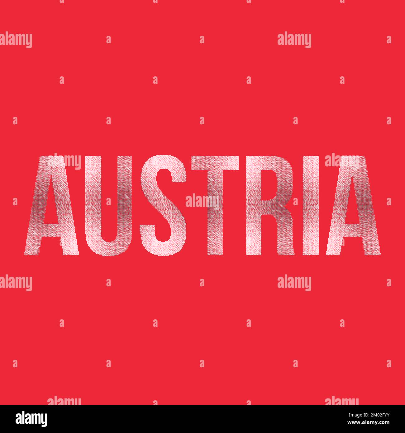 Austria Map Silhouette Pixelated generative pattern illustration Stock ...