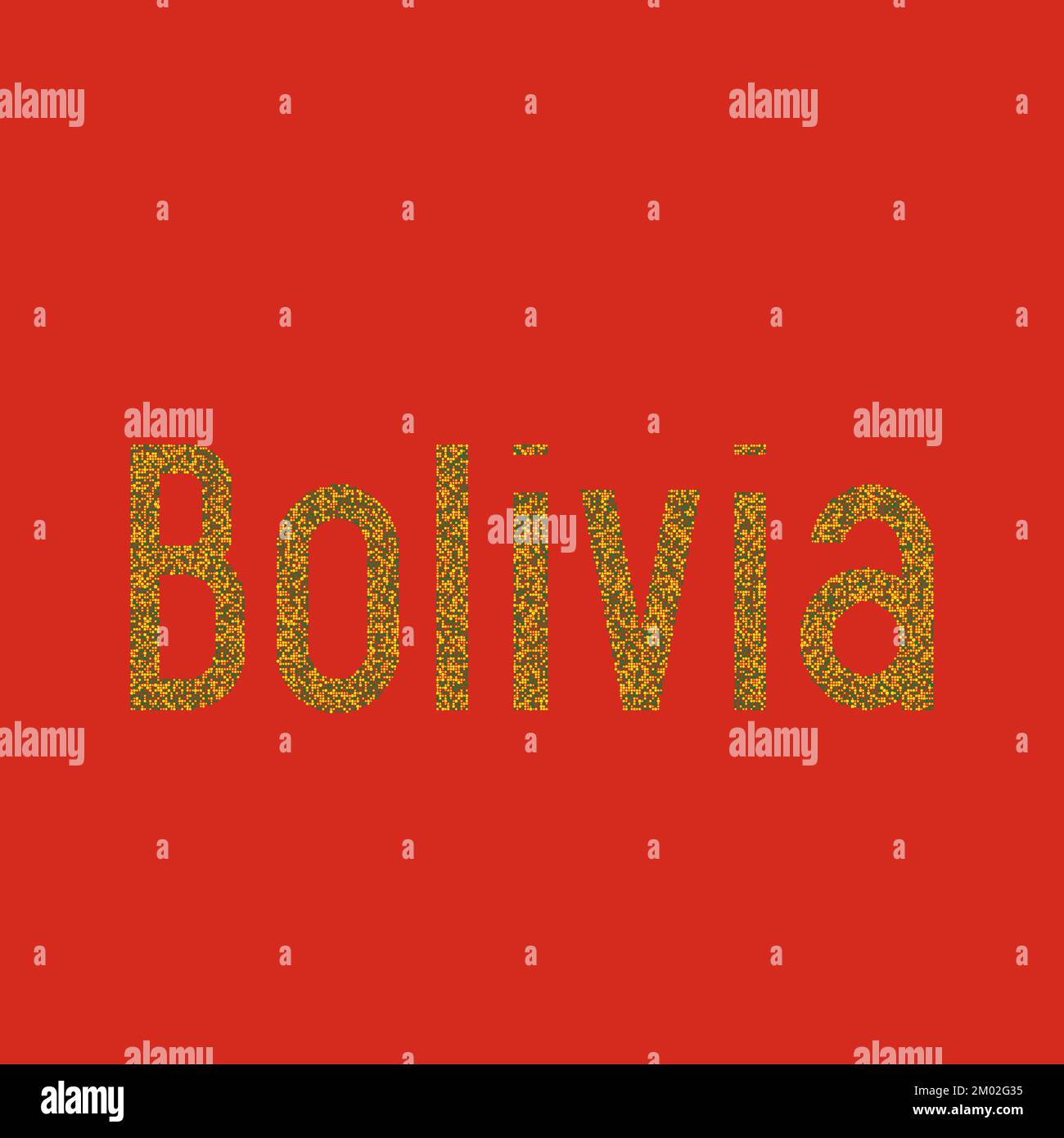 Bolivia Map Silhouette Pixelated generative pattern illustration Stock ...