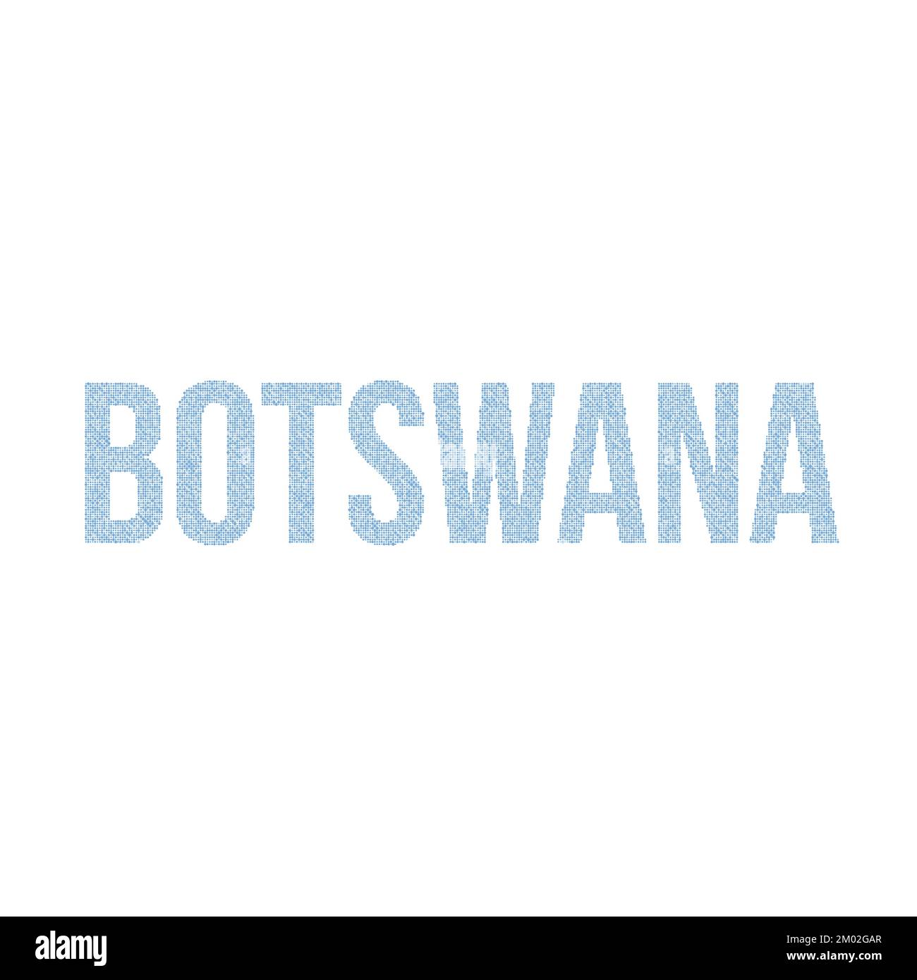 Botswana Map Silhouette Pixelated generative pattern illustration Stock ...