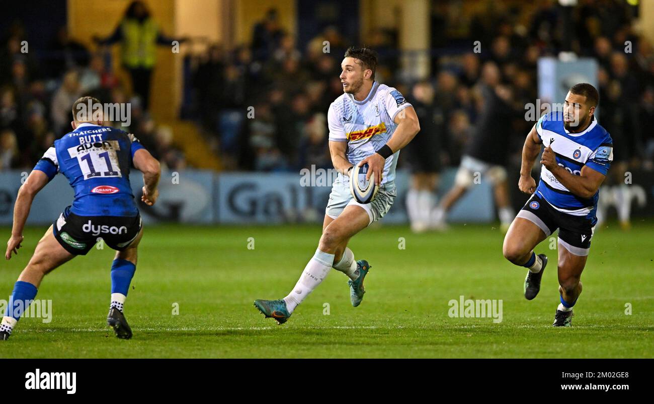 Bath, United Kingdom. 02nd Dec, 2022. Premiership Rugby. Bath V ...