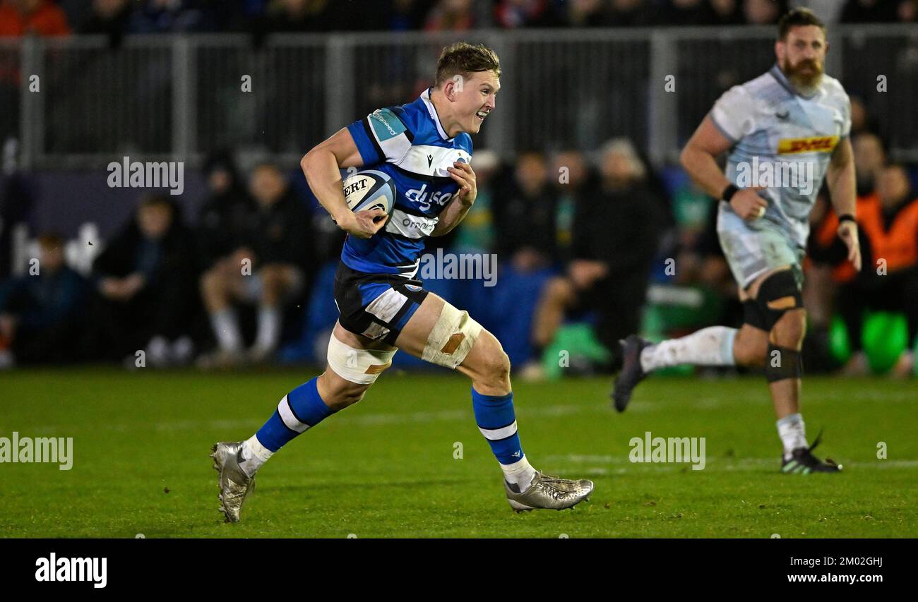 Bath, United Kingdom. 02nd Dec, 2022. Premiership Rugby. Bath V ...