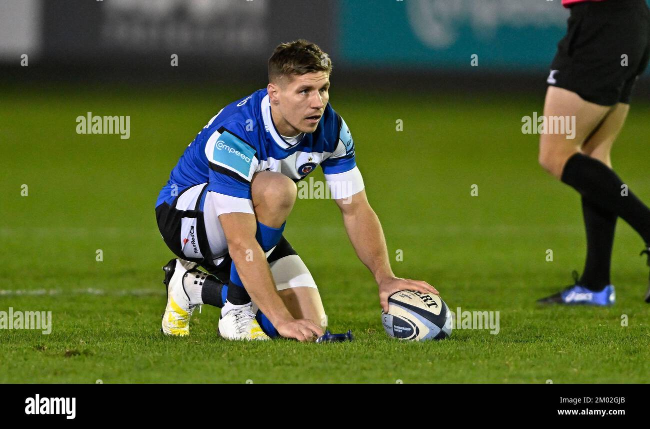 Bath, United Kingdom. 02nd Dec, 2022. Premiership Rugby. Bath V ...