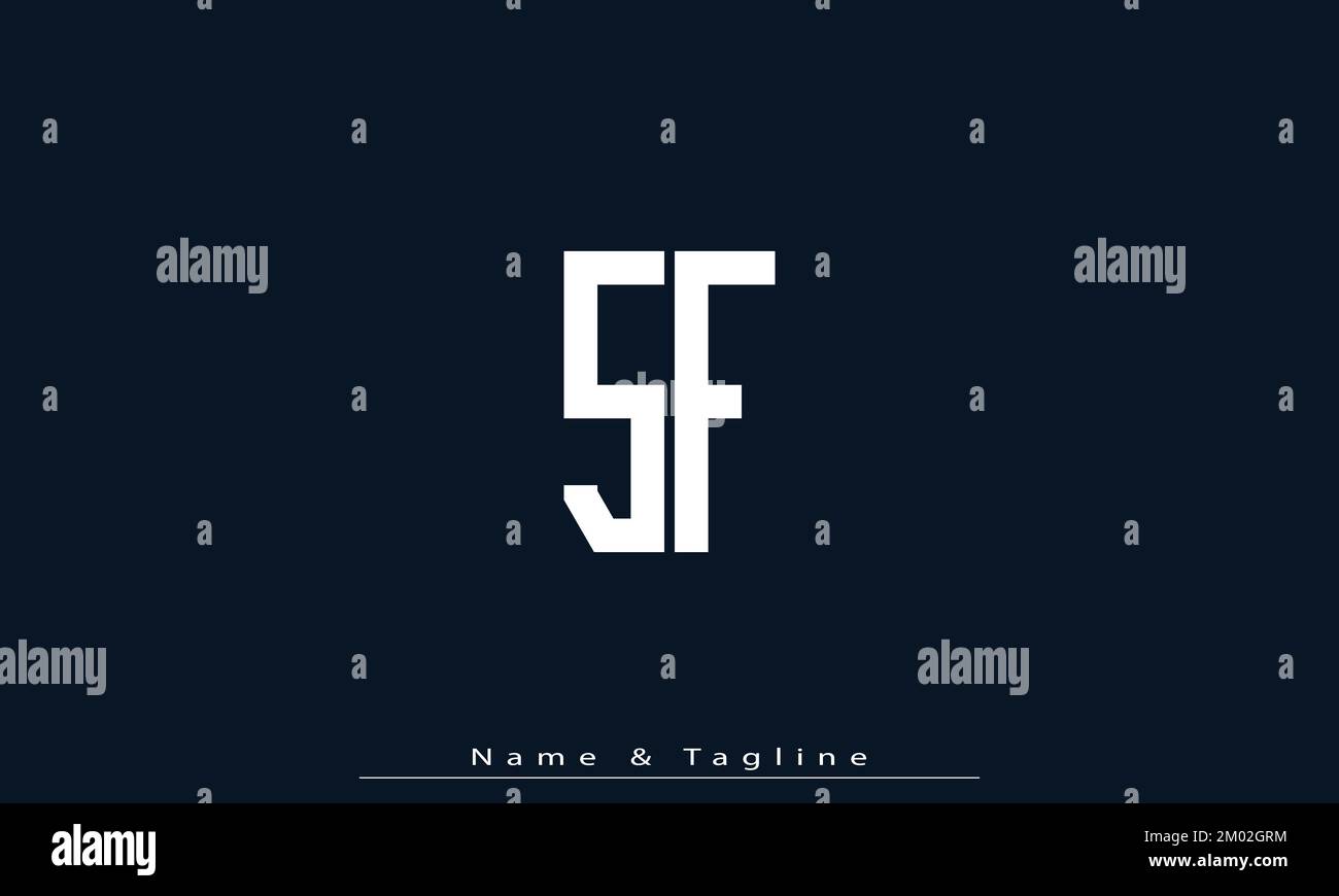 Alphabet letters Initials Monogram logo SF , FS Stock Vector Image ...