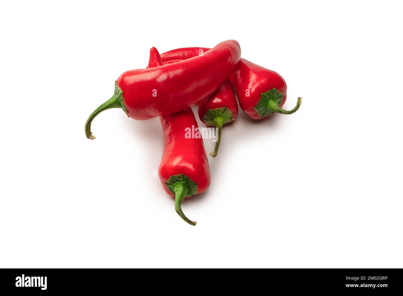 Red hot chili pepper isolated on a white background Stock Photo - Alamy