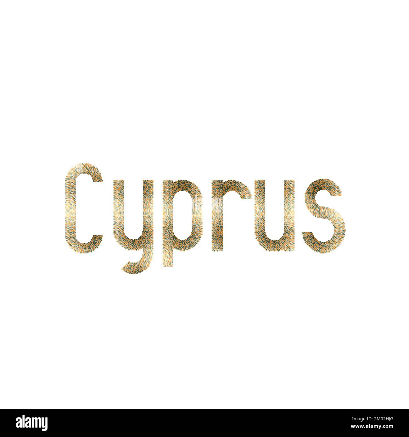 Cyprus Map Silhouette Pixelated generative pattern illustration Stock ...