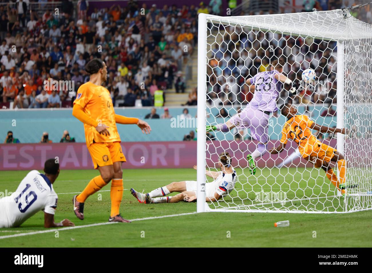 Doha, Qatar. 3rd Dec, 2022. Haji Wright (1st) of the United States ...