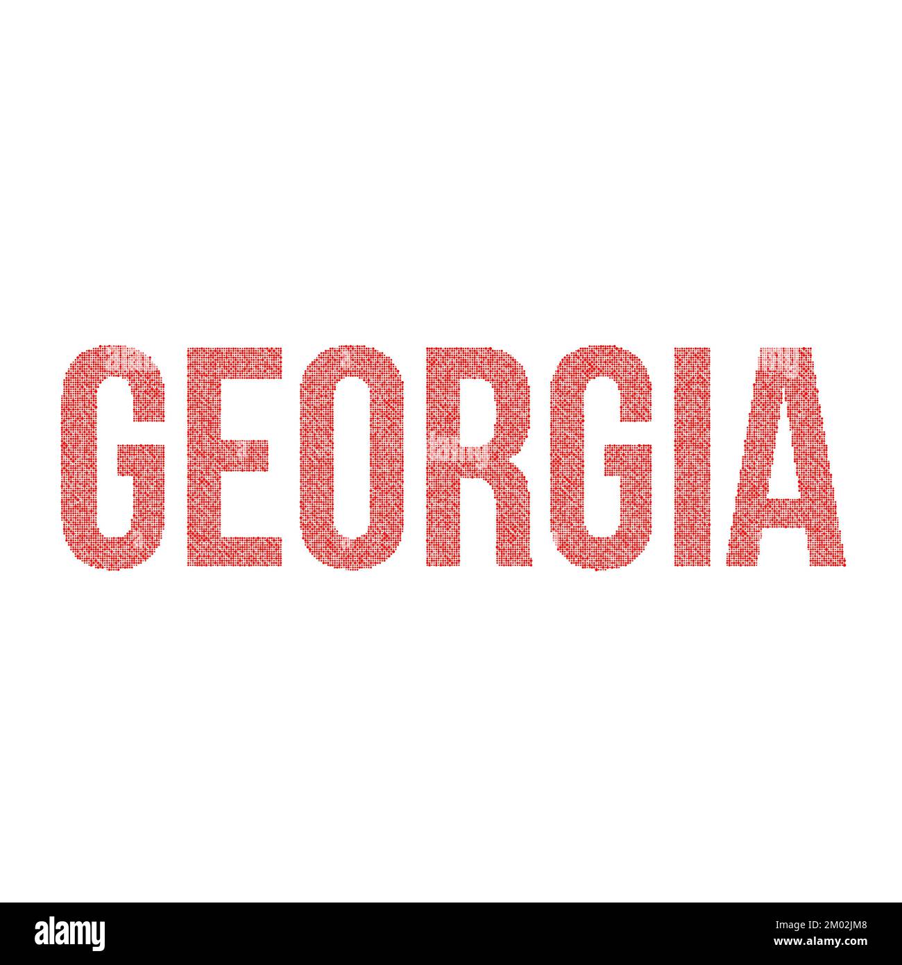 Georgia Map Silhouette Pixelated generative pattern illustration Stock ...