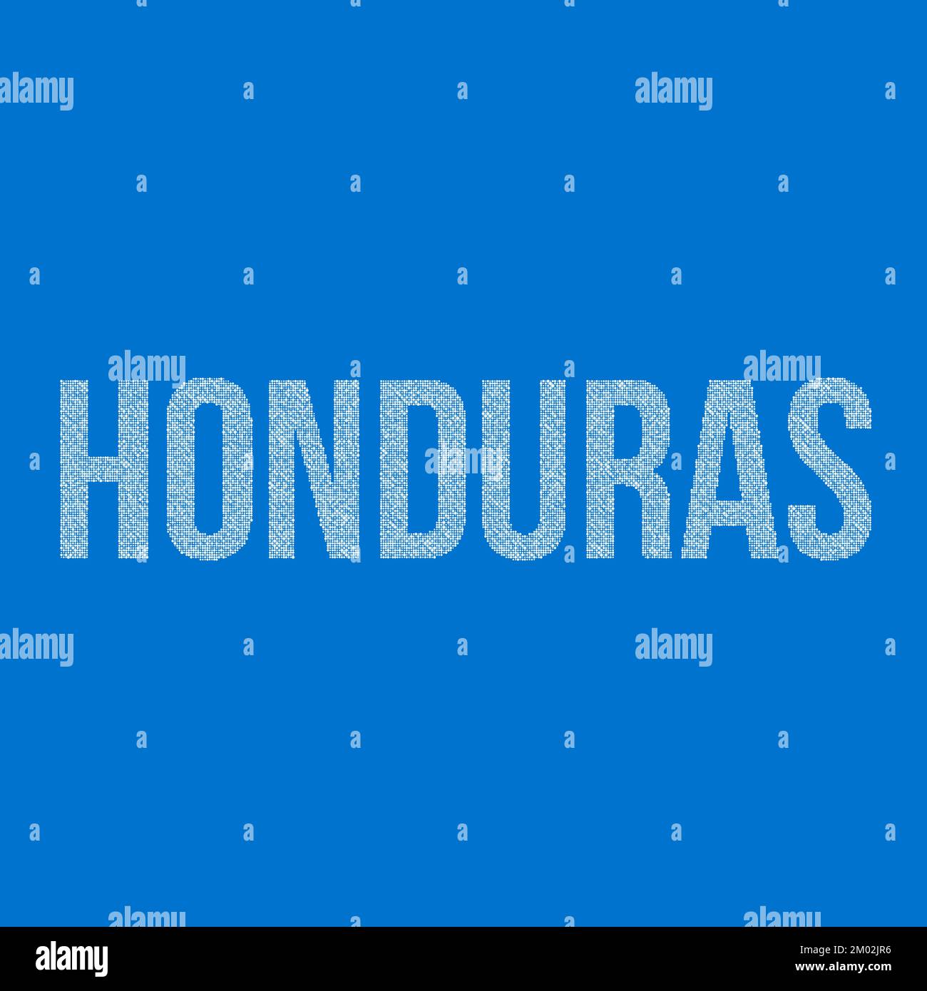 Honduras Map Silhouette Pixelated generative pattern illustration Stock ...