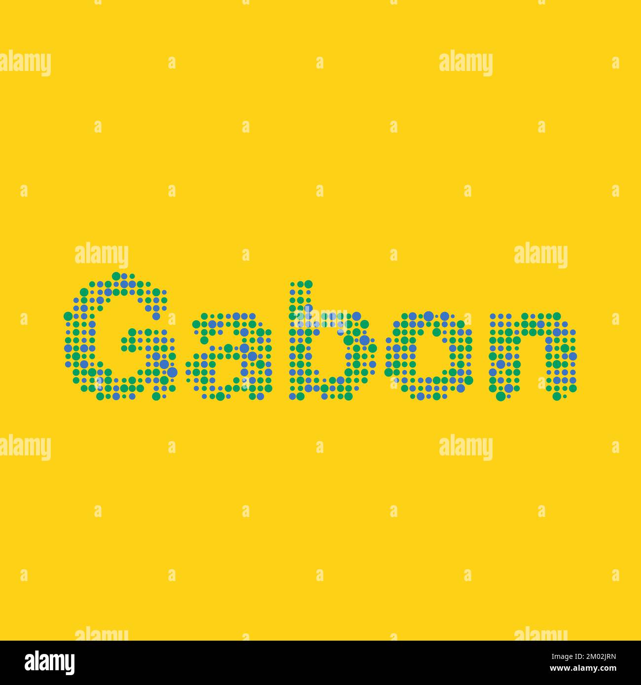 Gabon Map Silhouette Pixelated generative pattern illustration Stock ...
