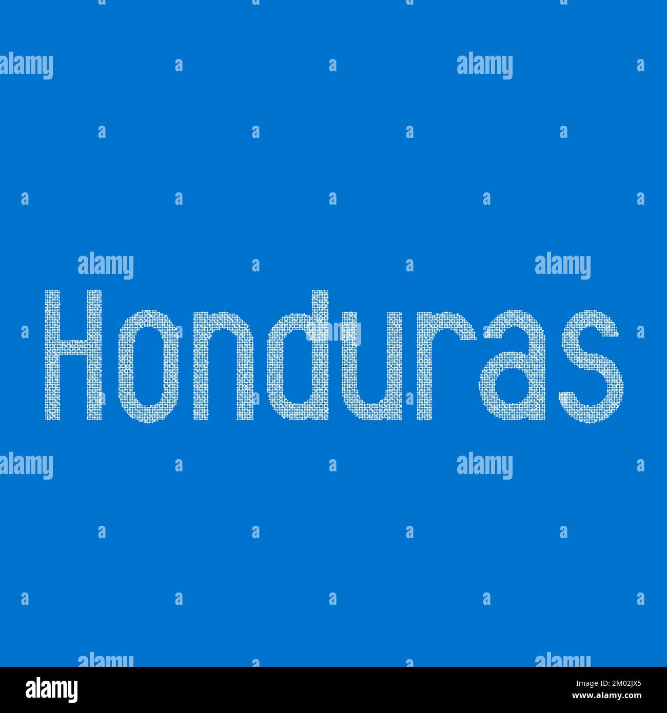 Honduras Map Silhouette Pixelated generative pattern illustration Stock ...