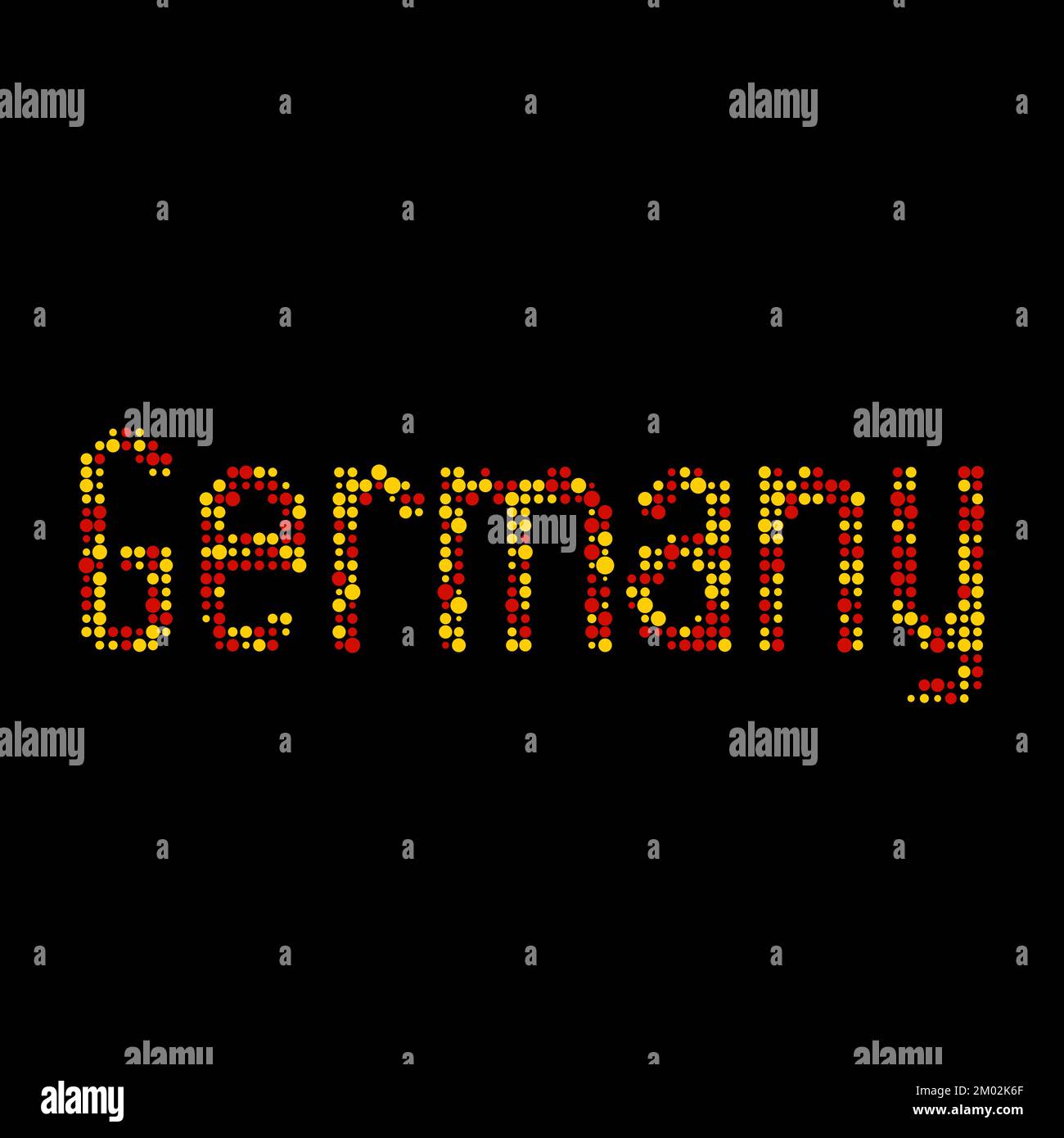 Germany Map Silhouette Pixelated generative pattern illustration Stock ...