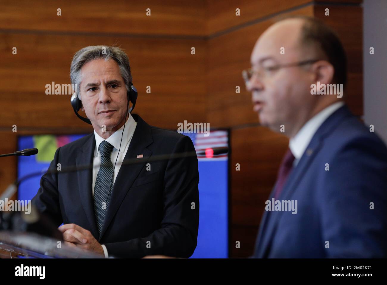 Bucharest, Romania - November 29, 2022: U.S. Secretary of State Antony ...