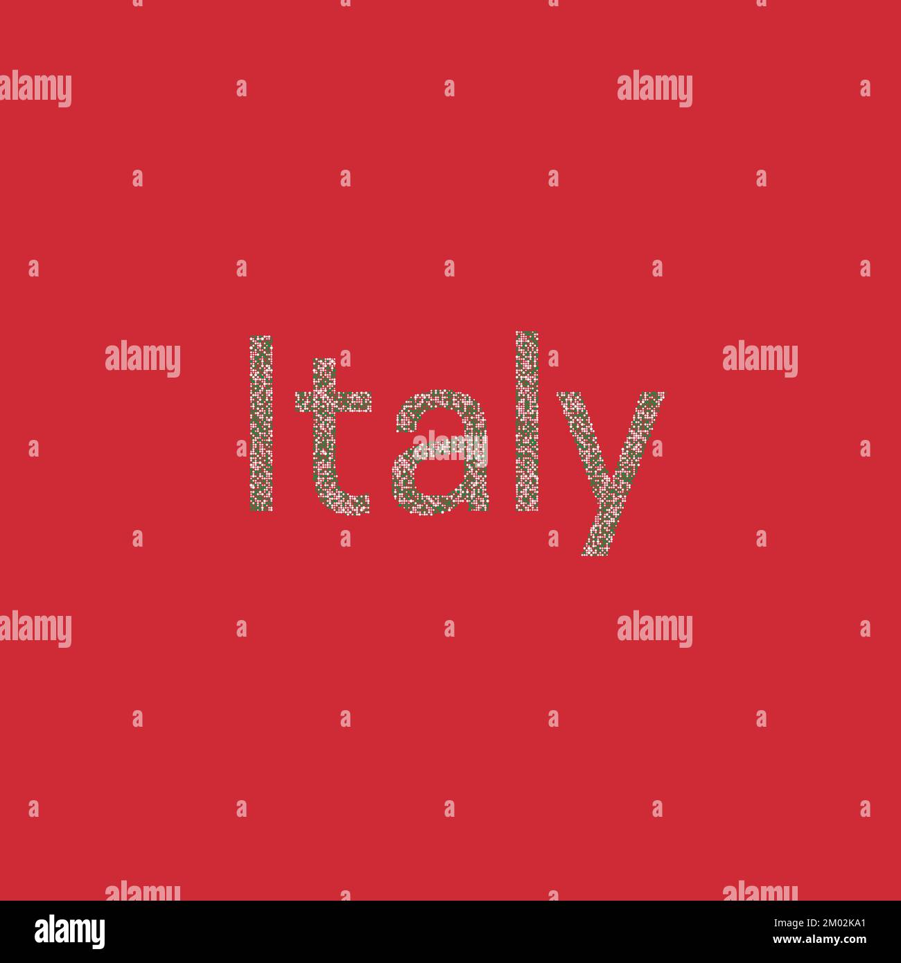 Italy Map Silhouette Pixelated generative pattern illustration Stock ...