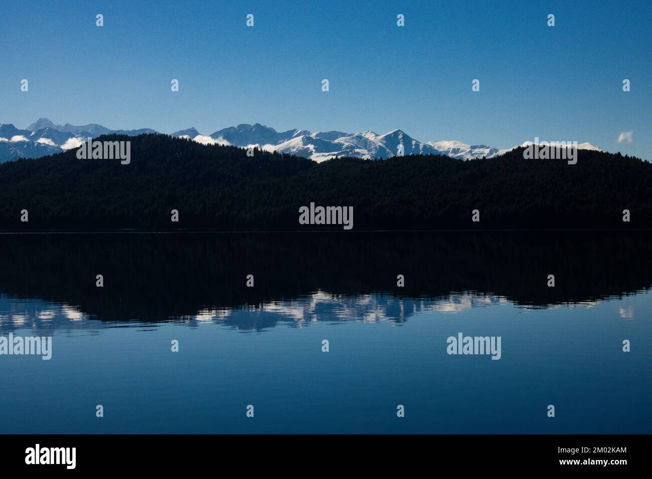 Beautiful Lake with Snowy Mountains Himalaya Rara Lake National Park ...