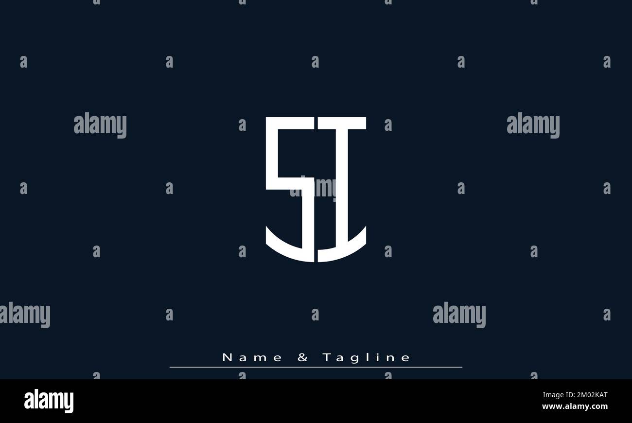 Alphabet letters Initials Monogram logo SI , IS Stock Vector Image ...