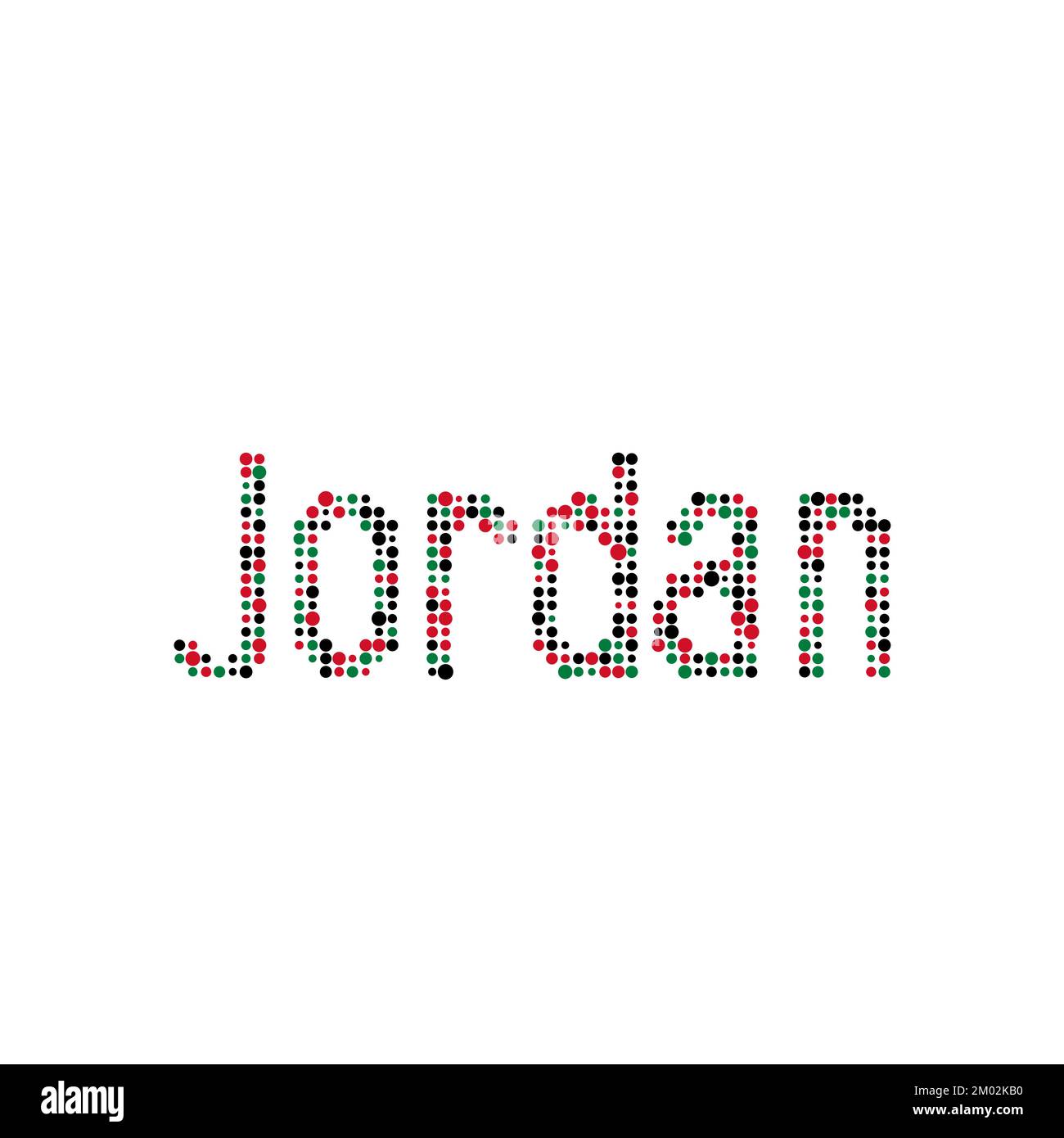 Jordan Map Silhouette Pixelated generative pattern illustration Stock ...