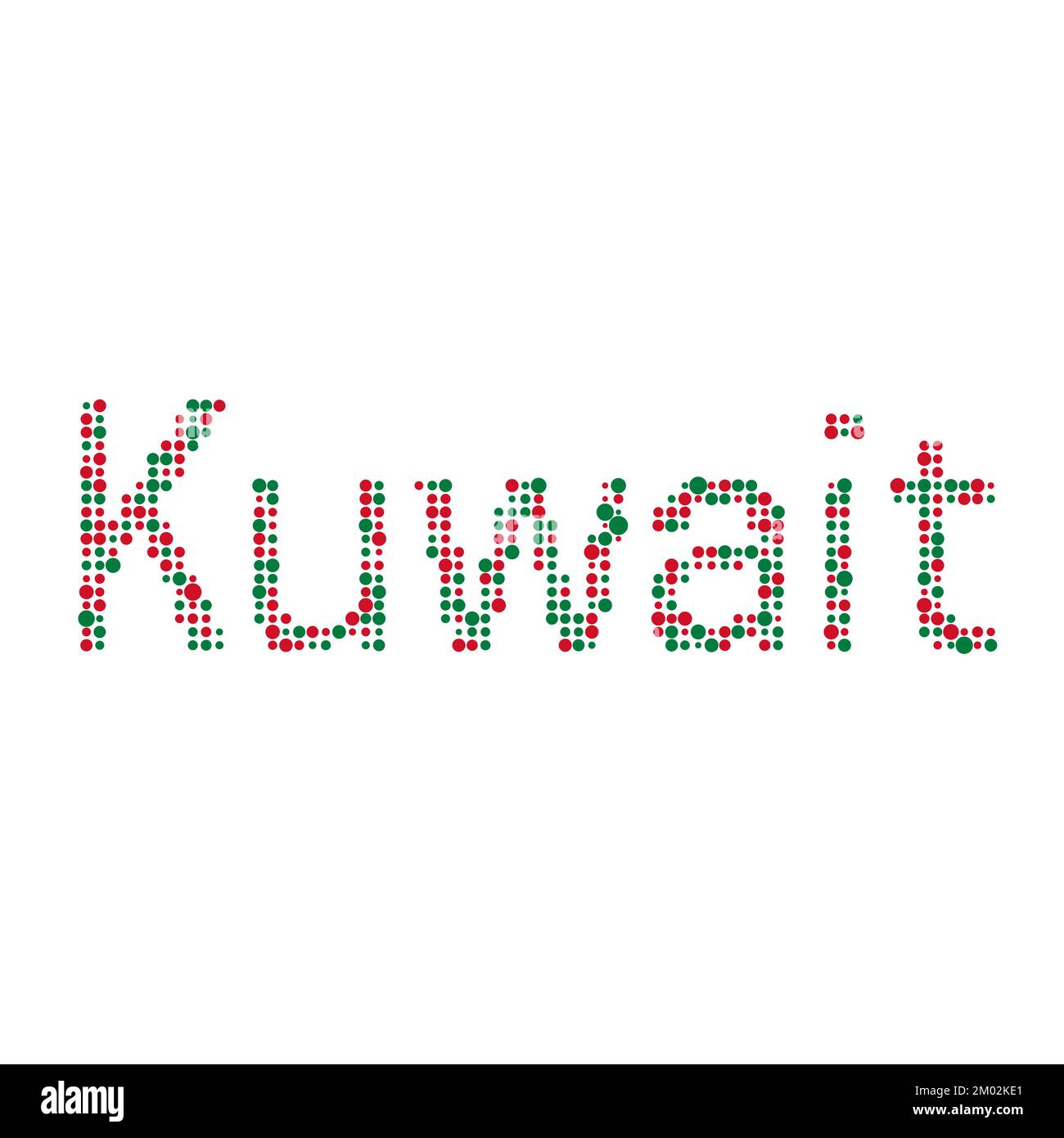 Kuwait Map Silhouette Pixelated generative pattern illustration Stock ...