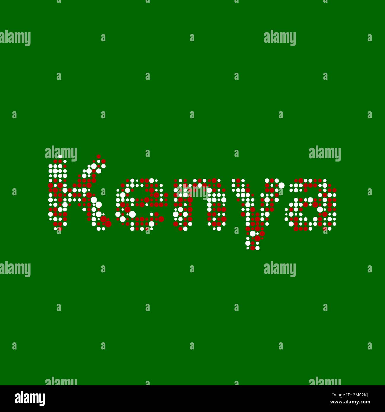 Kenya Map Silhouette Pixelated generative pattern illustration Stock ...