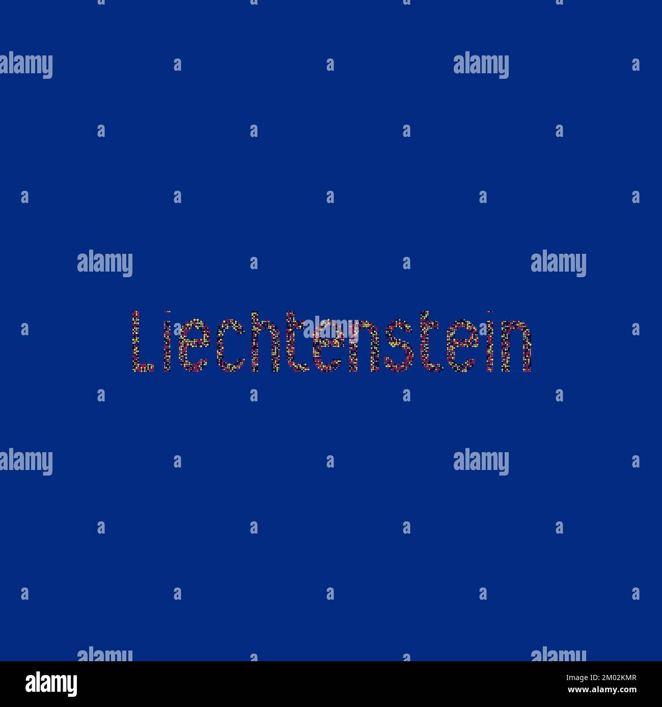 Liechtenstein Map Silhouette Pixelated generative pattern illustration ...