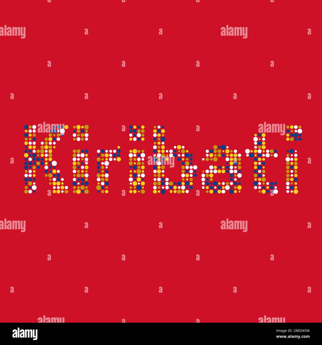 Kiribati Map Silhouette Pixelated generative pattern illustration Stock ...