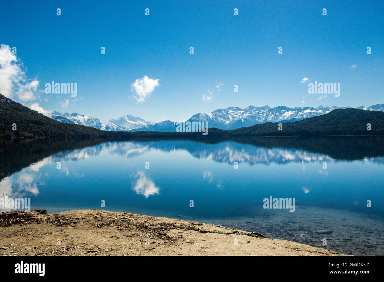 Beautiful Lake with Snowy Mountains Himalaya Rara Lake National Park ...