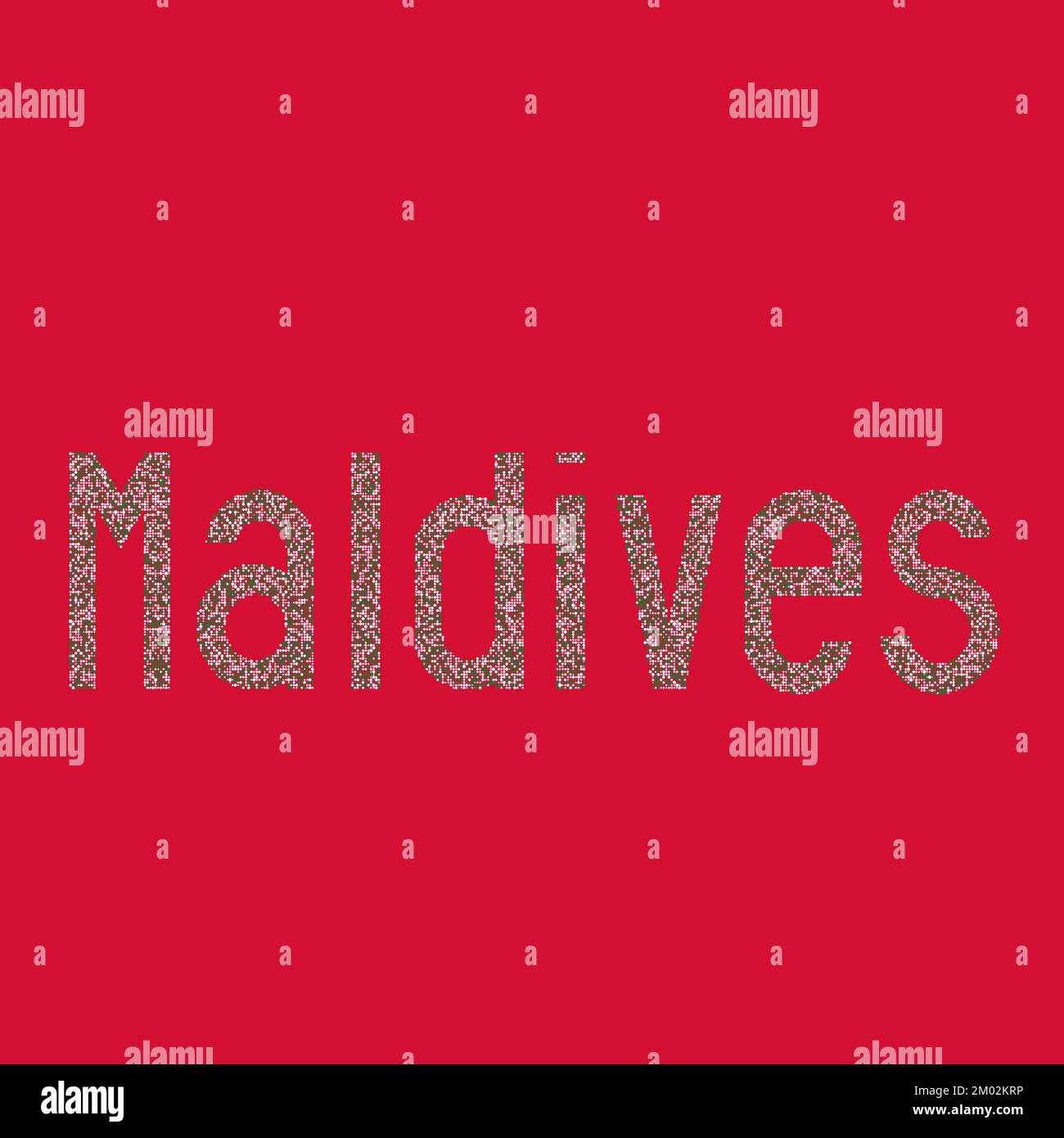 Maldives Map Silhouette Pixelated generative pattern illustration Stock ...