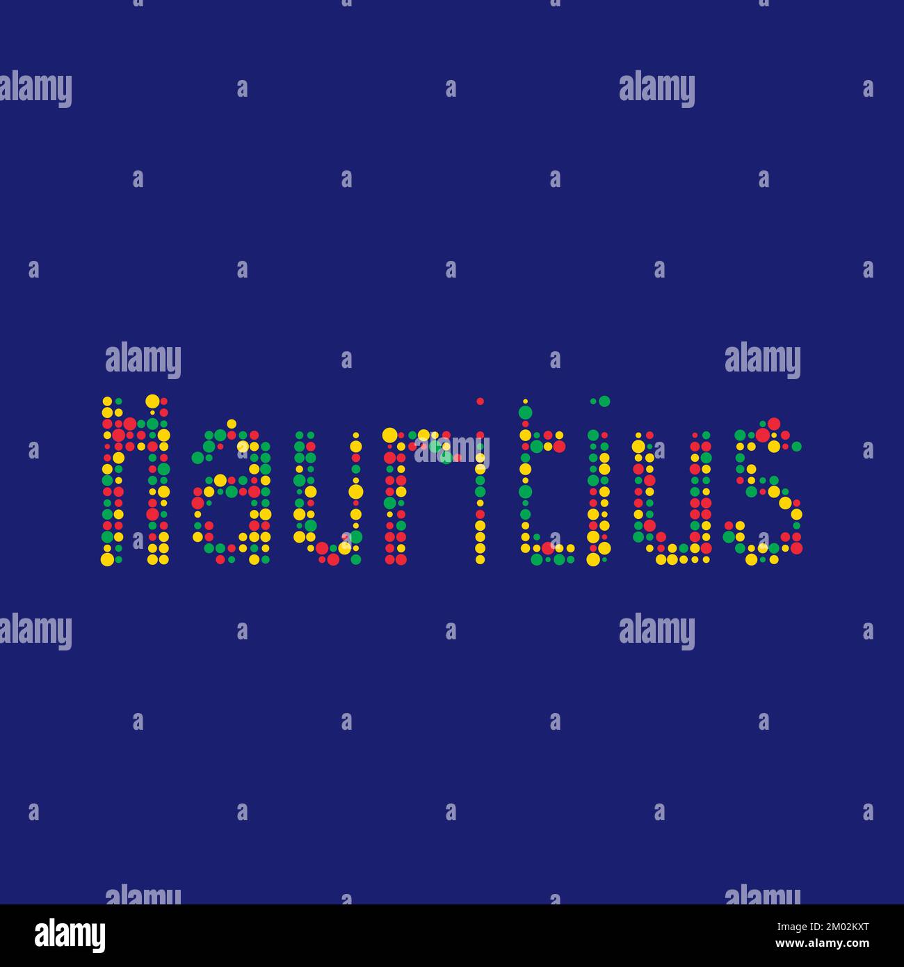 Mauritius Map Silhouette Pixelated generative pattern illustration ...