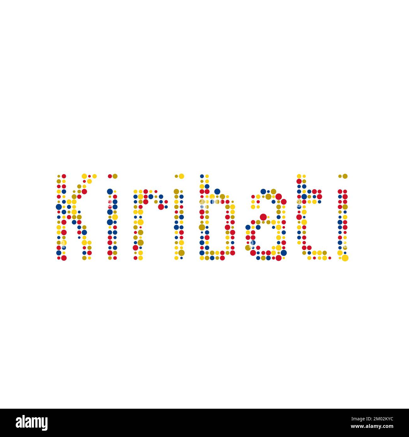 Kiribati Map Silhouette Pixelated generative pattern illustration Stock ...