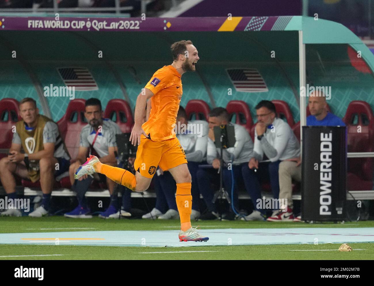 Netherlands' Daley Blind celebrates scoring their side's second goal of ...