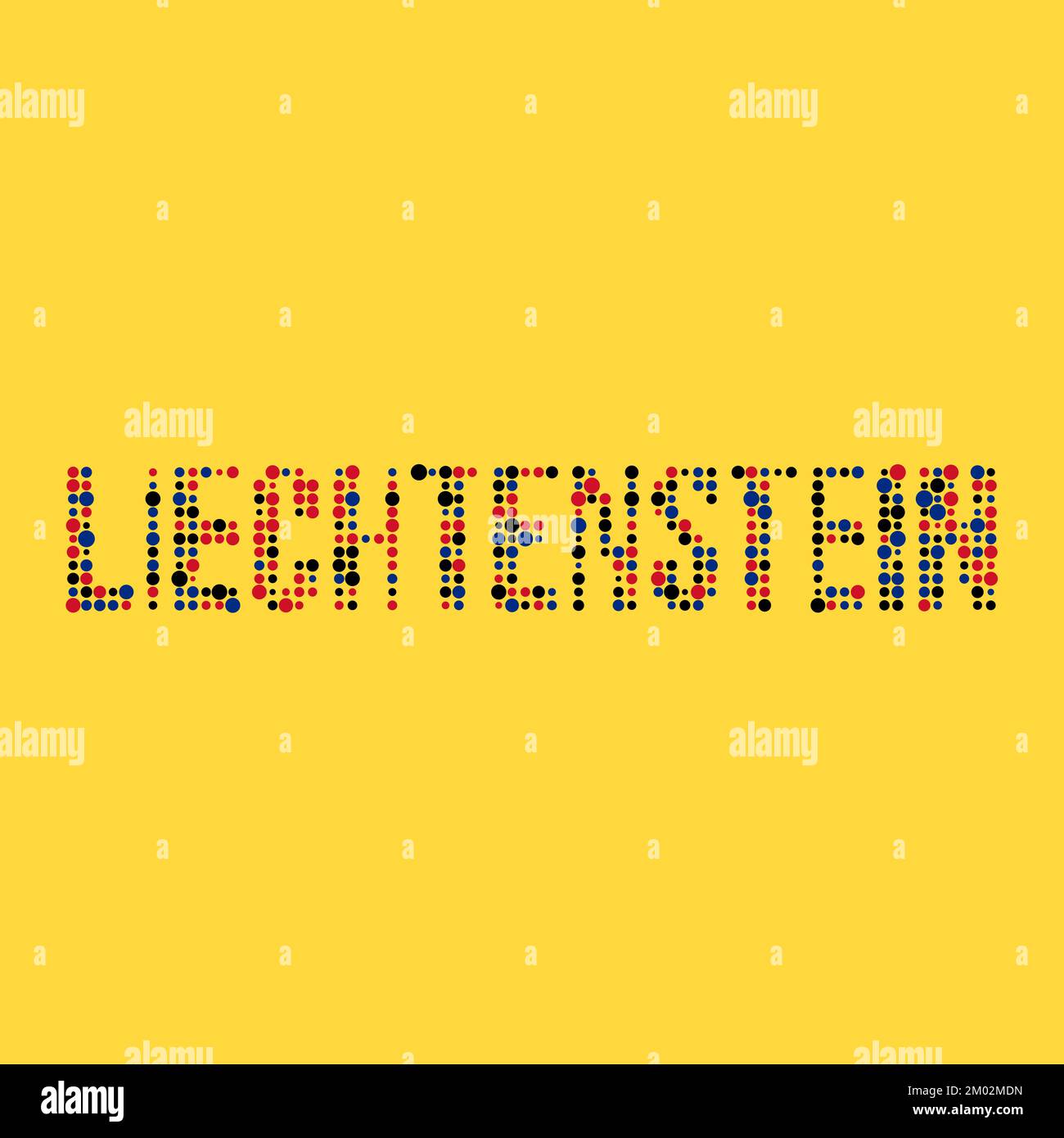 Liechtenstein Map Silhouette Pixelated generative pattern illustration ...