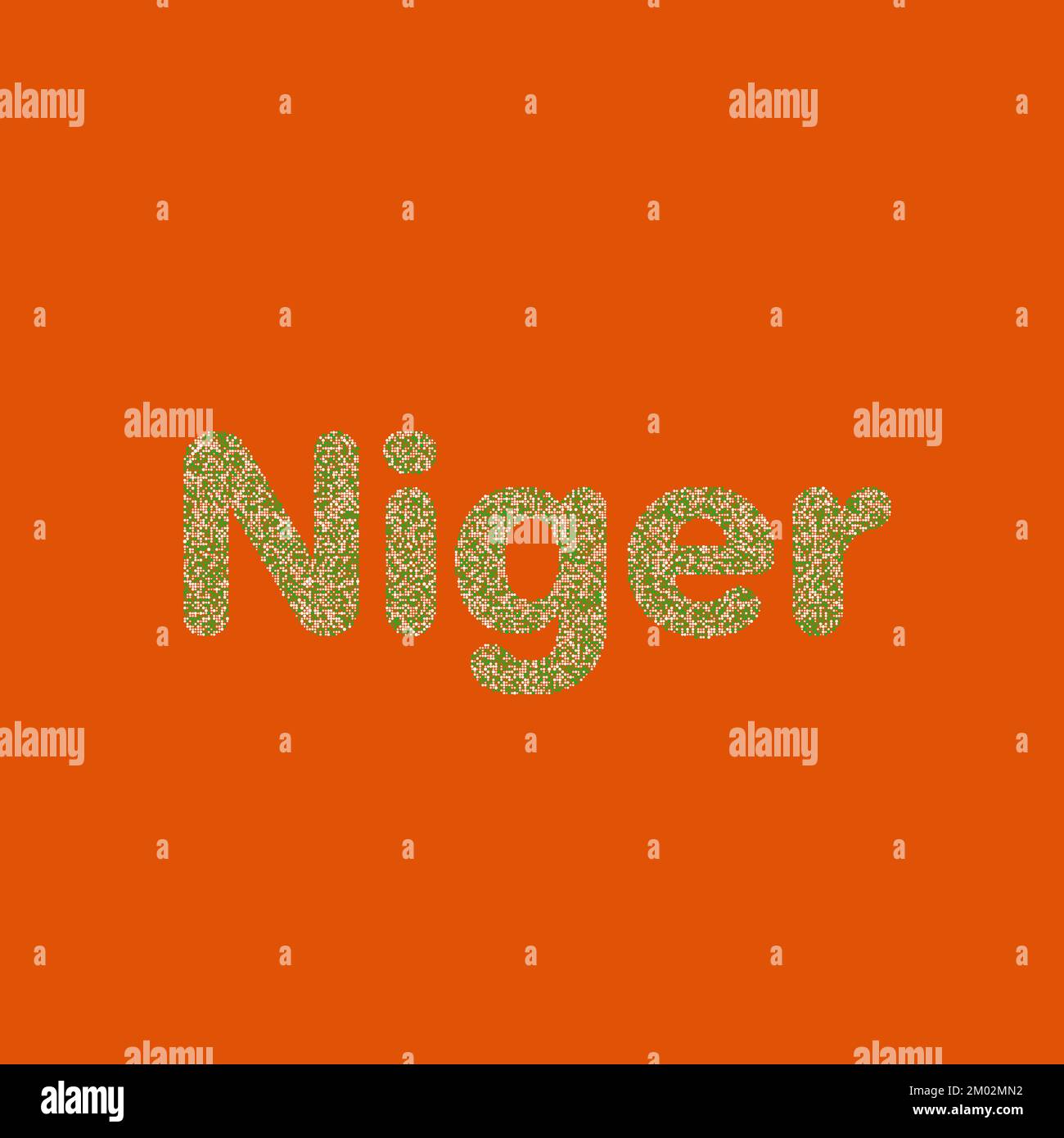 Niger Map Silhouette Pixelated generative pattern illustration Stock ...