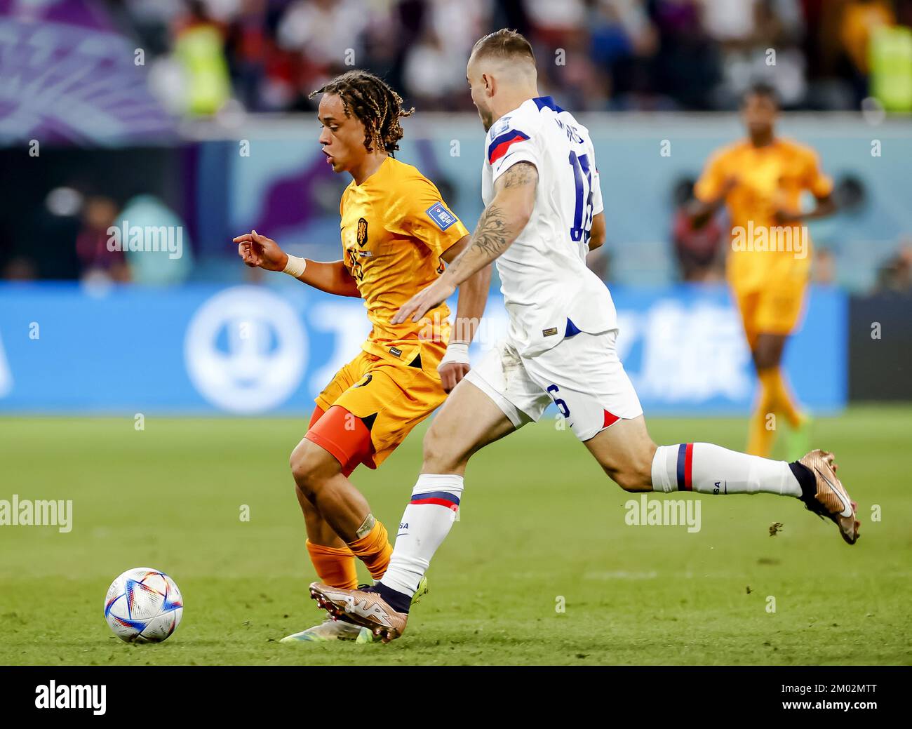 AL-Rayyan, Qatar.. 03rd Dec, 2022. AL-RAYYAN - Xavi Simons of Holland ...
