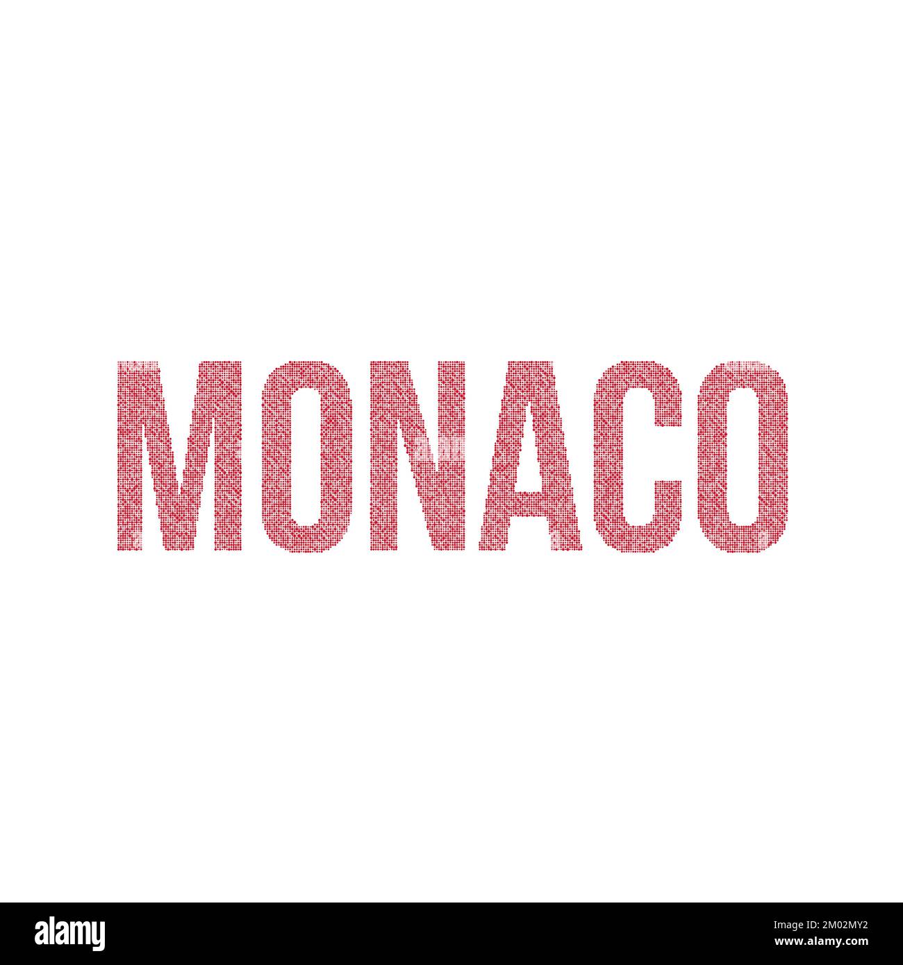 Monaco Map Silhouette Pixelated generative pattern illustration Stock ...