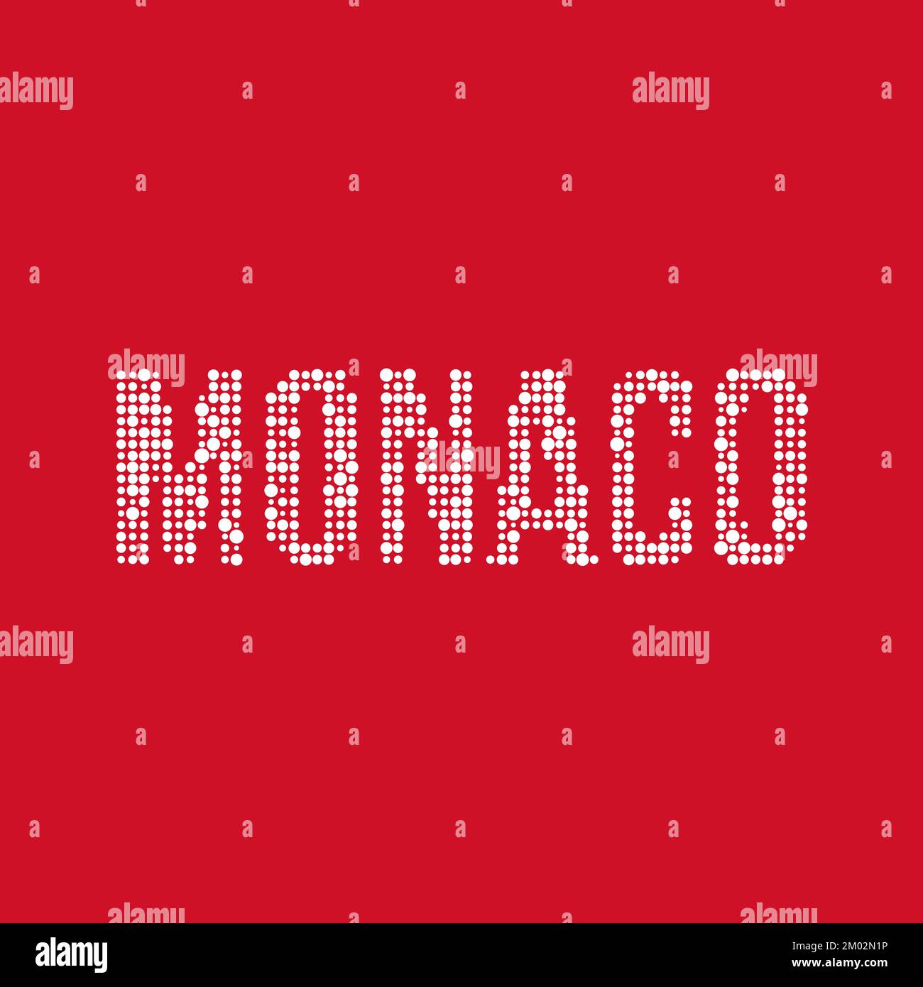 Monaco Map Silhouette Pixelated generative pattern illustration Stock ...