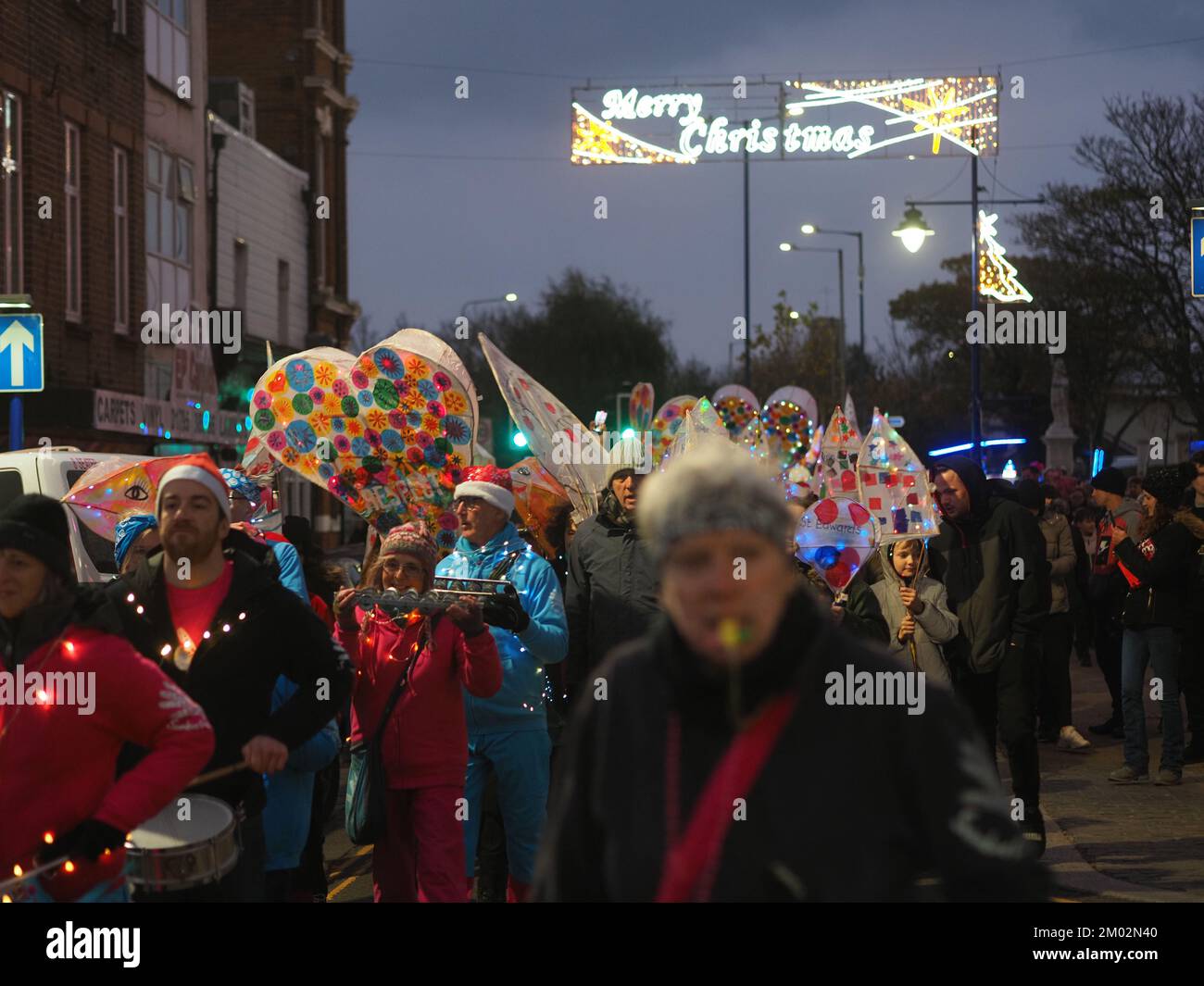 Sheerness, Kent, UK. 3rd Dec, 2022. Christmas Lantern Parade. A parade ...