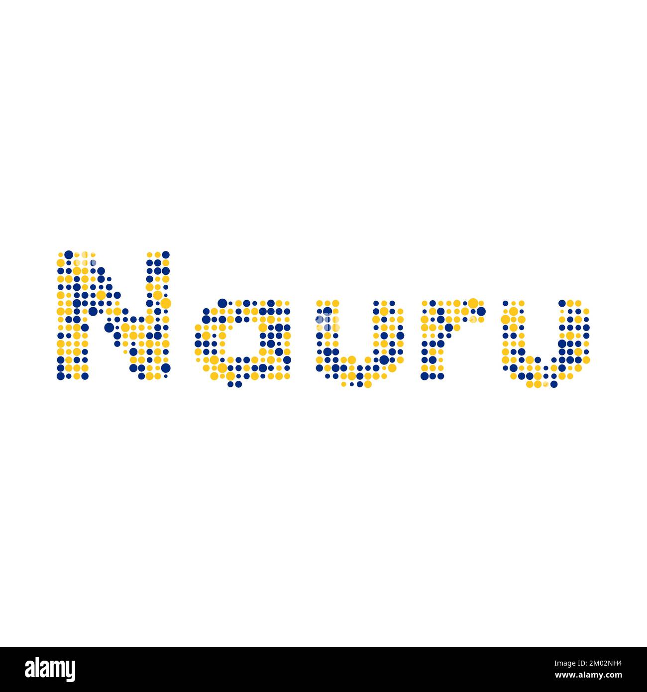 Nauru Map Silhouette Pixelated generative pattern illustration Stock ...