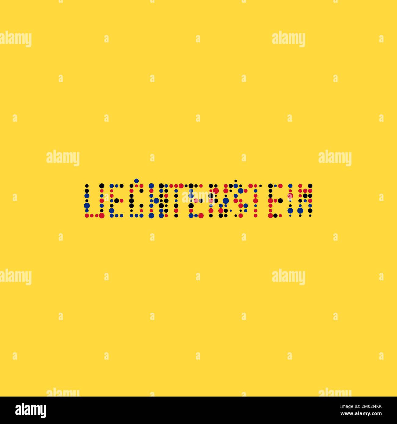 Liechtenstein Map Silhouette Pixelated generative pattern illustration ...