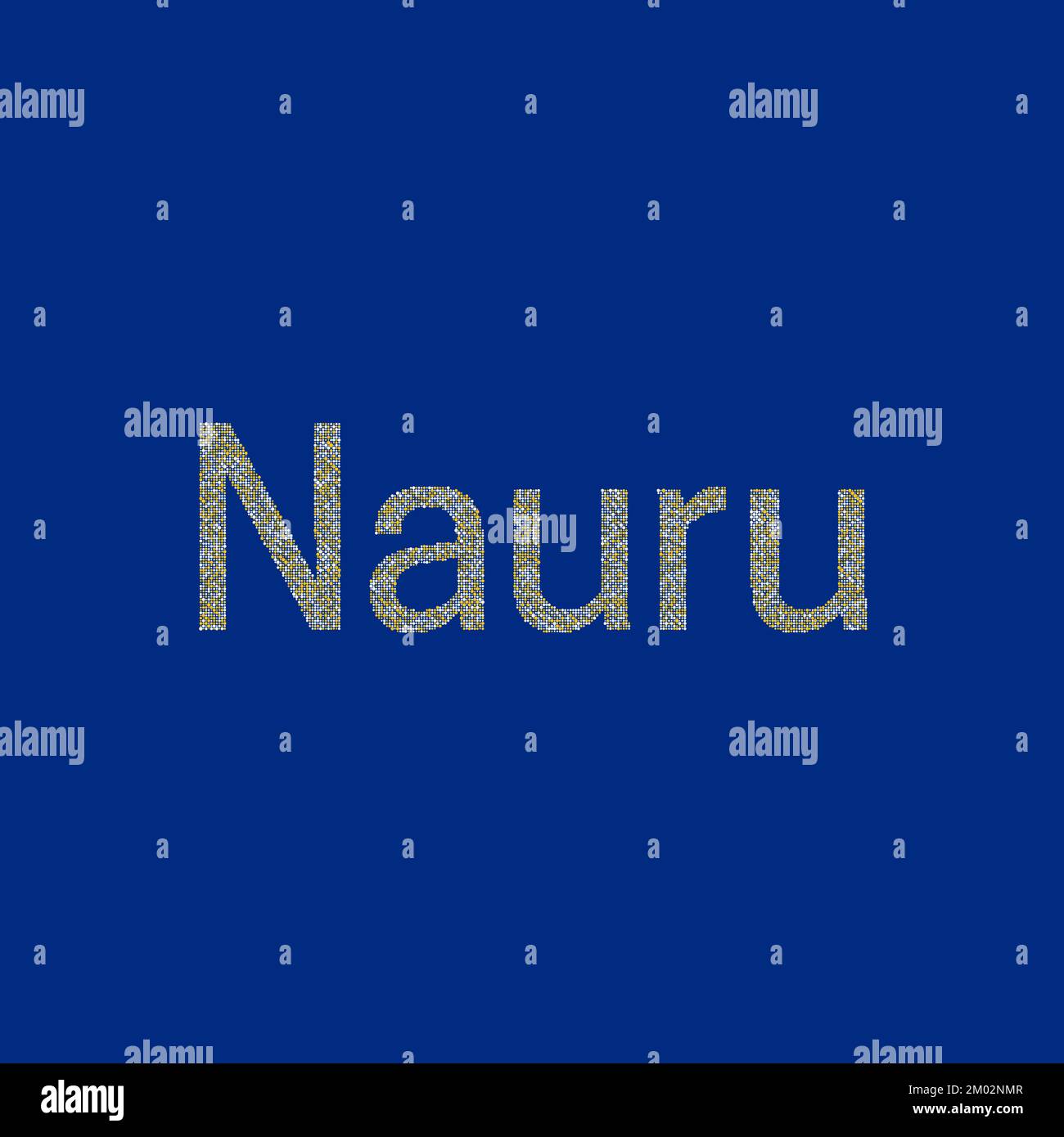 Nauru Map Silhouette Pixelated generative pattern illustration Stock ...