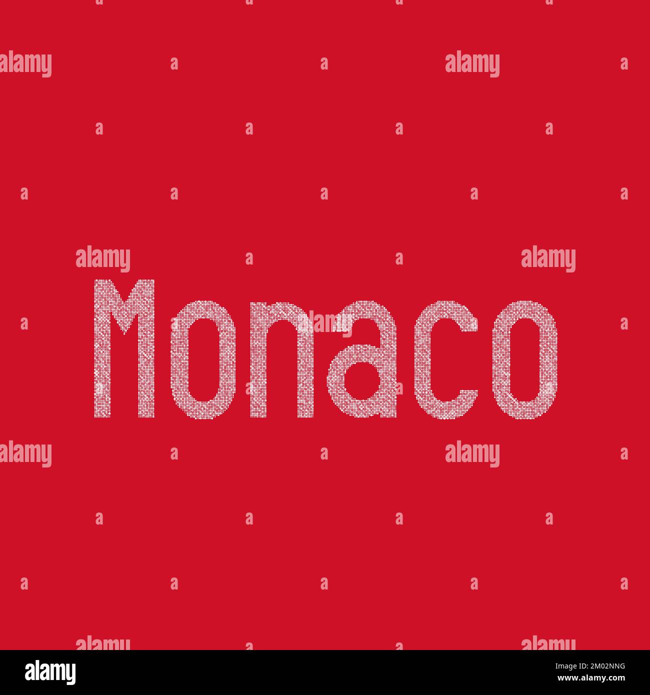 Monaco Map Silhouette Pixelated generative pattern illustration Stock ...