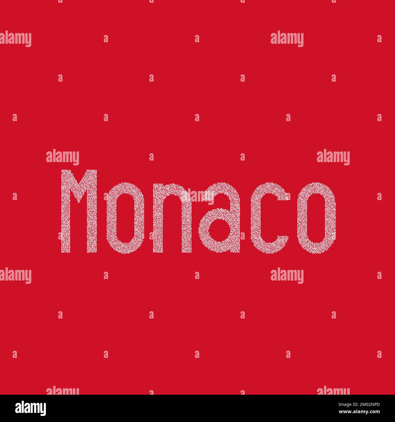 Monaco Map Silhouette Pixelated generative pattern illustration Stock ...