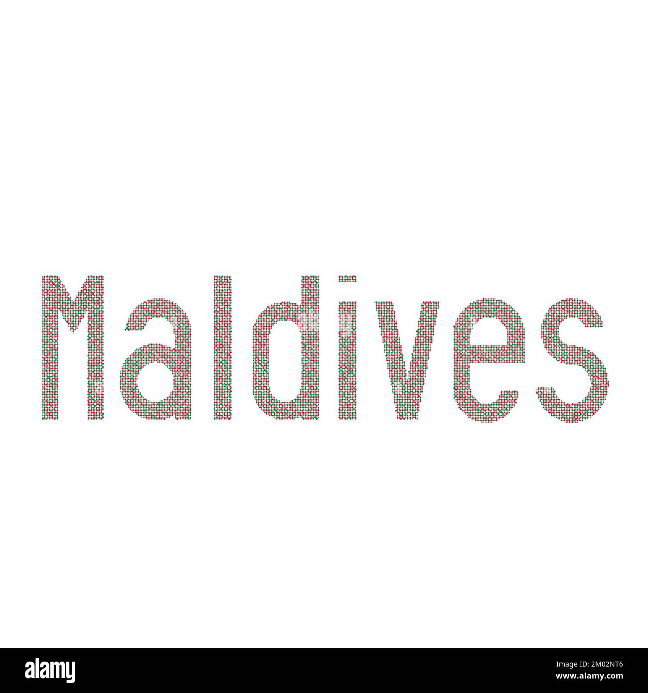 Maldives Map Silhouette Pixelated generative pattern illustration Stock ...