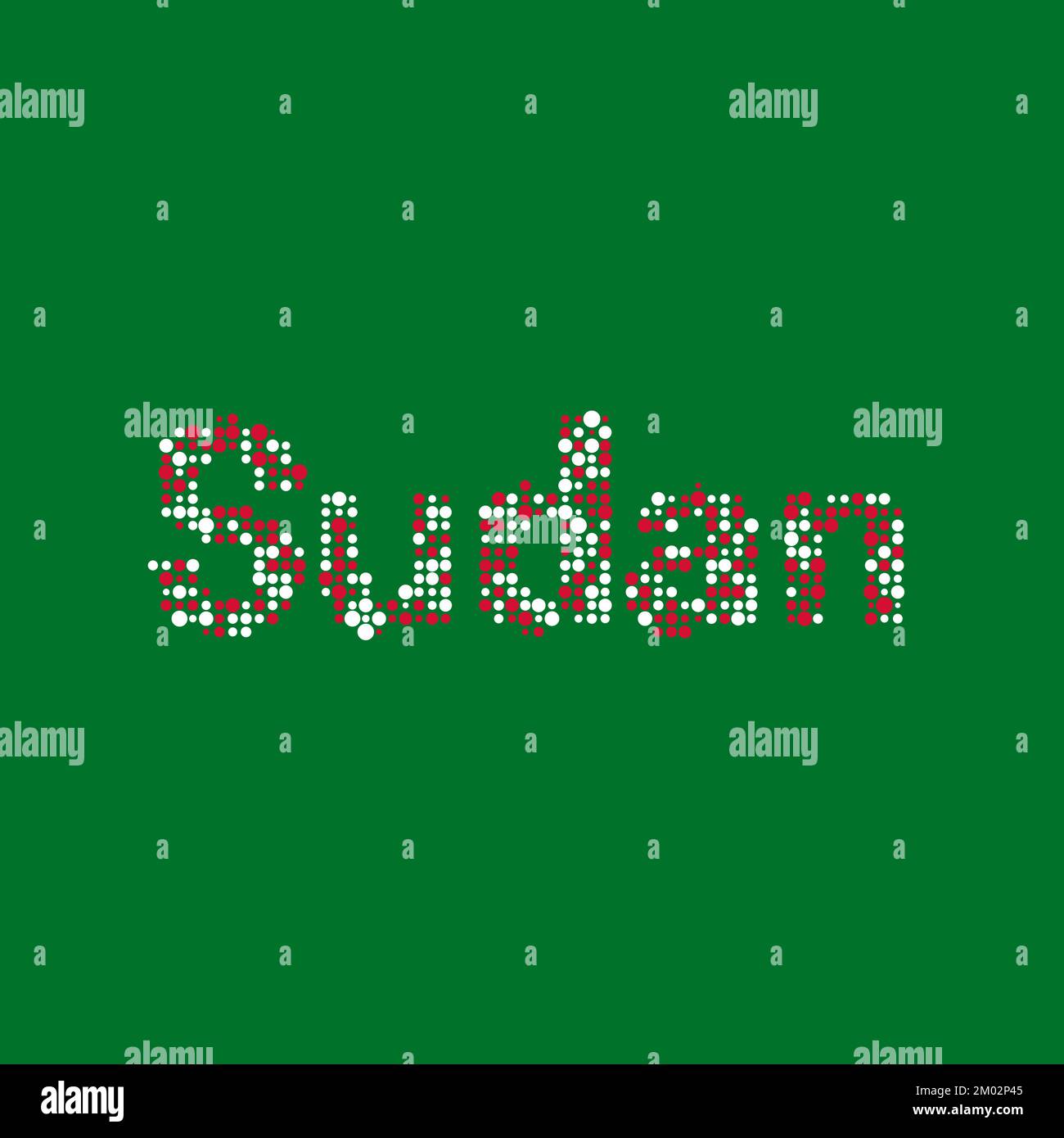 Sudan Map Silhouette Pixelated generative pattern illustration Stock ...