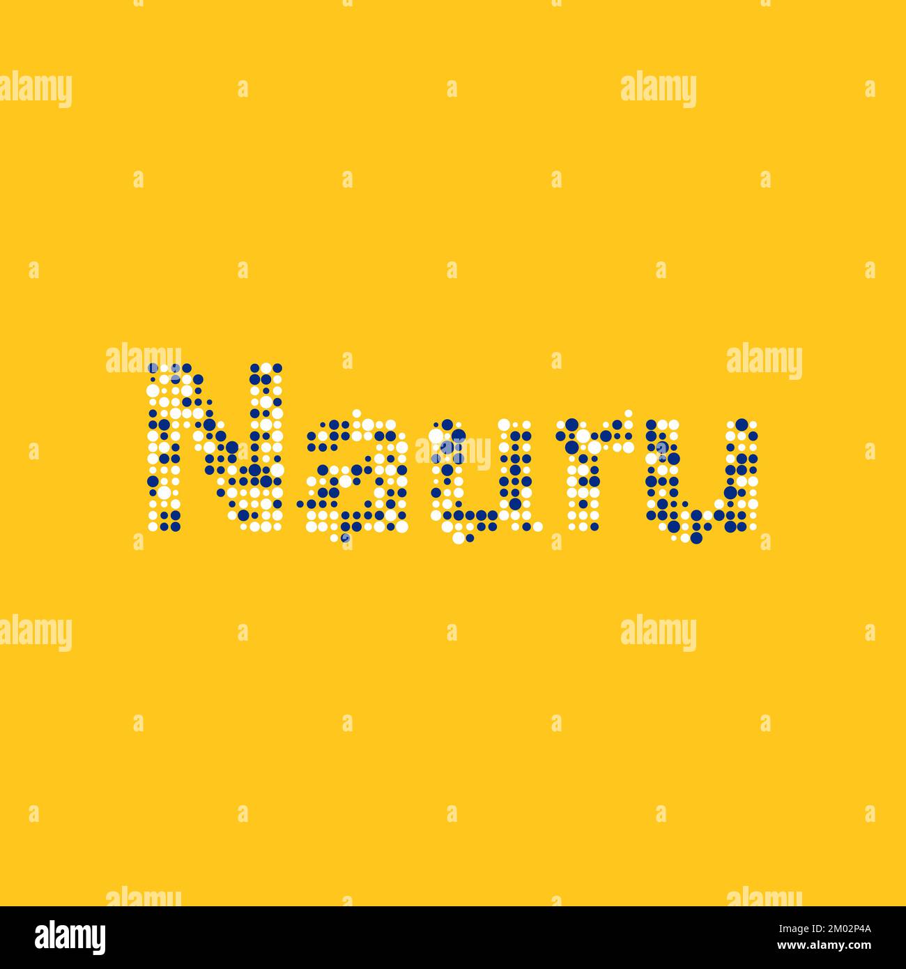 Nauru Map Silhouette Pixelated generative pattern illustration Stock ...