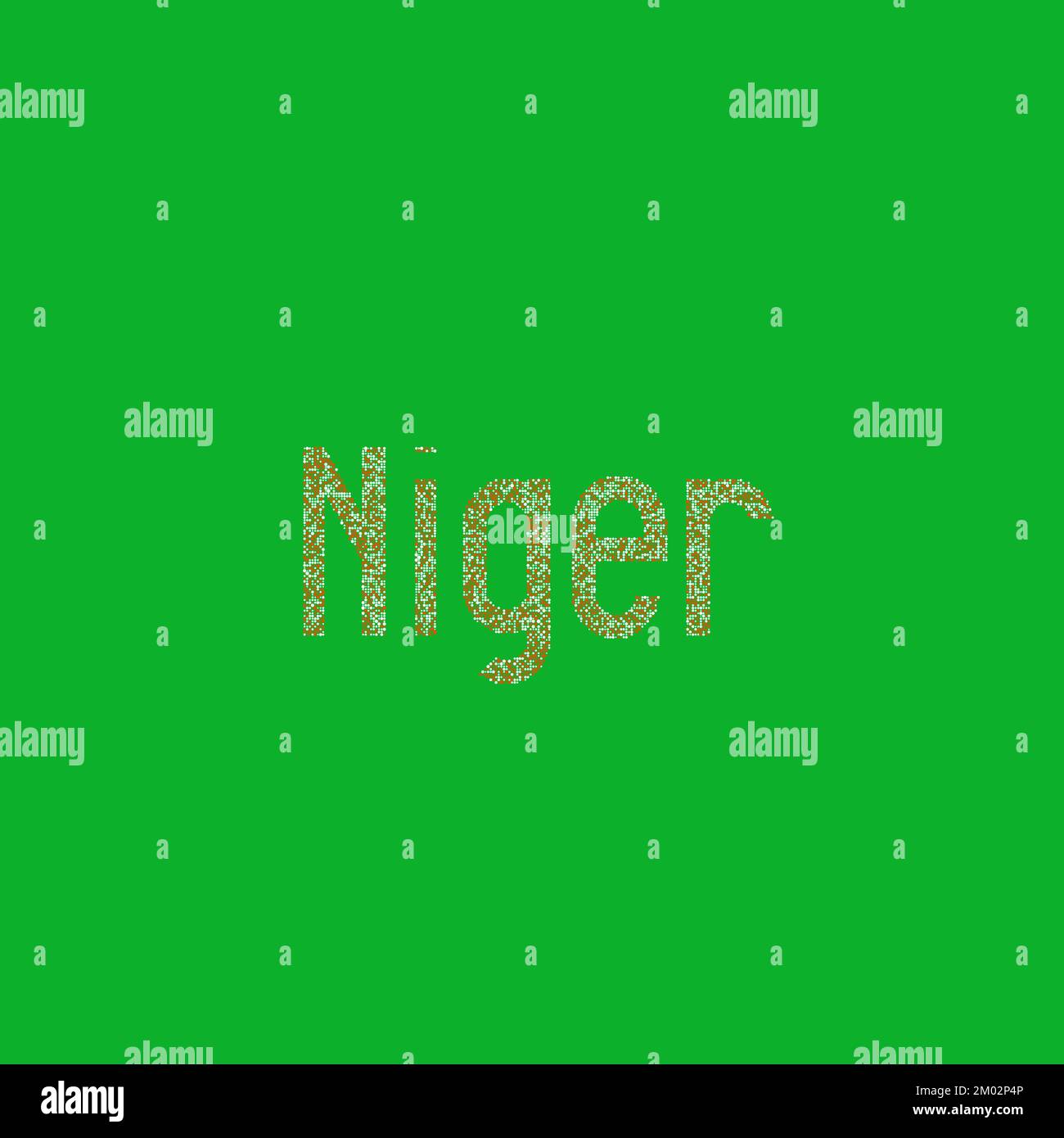 Niger Map Silhouette Pixelated generative pattern illustration Stock ...