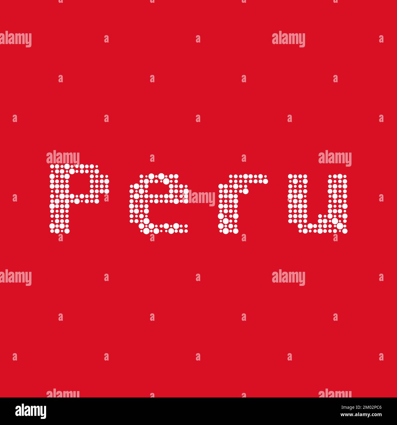 Peru Map Silhouette Pixelated generative pattern illustration Stock ...